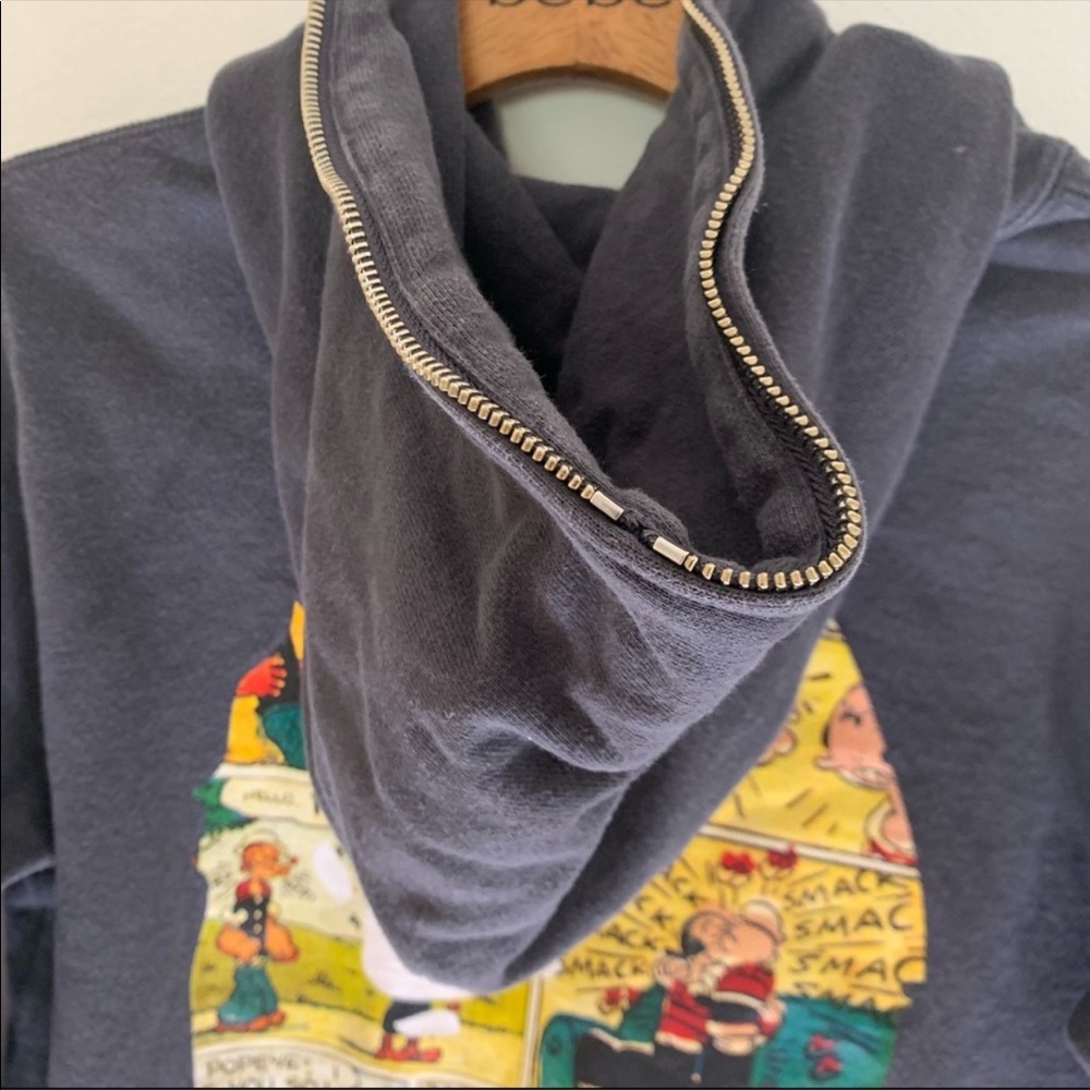 A Bathing Ape Bape X Popeye Comic Zip Hoodie - Gem